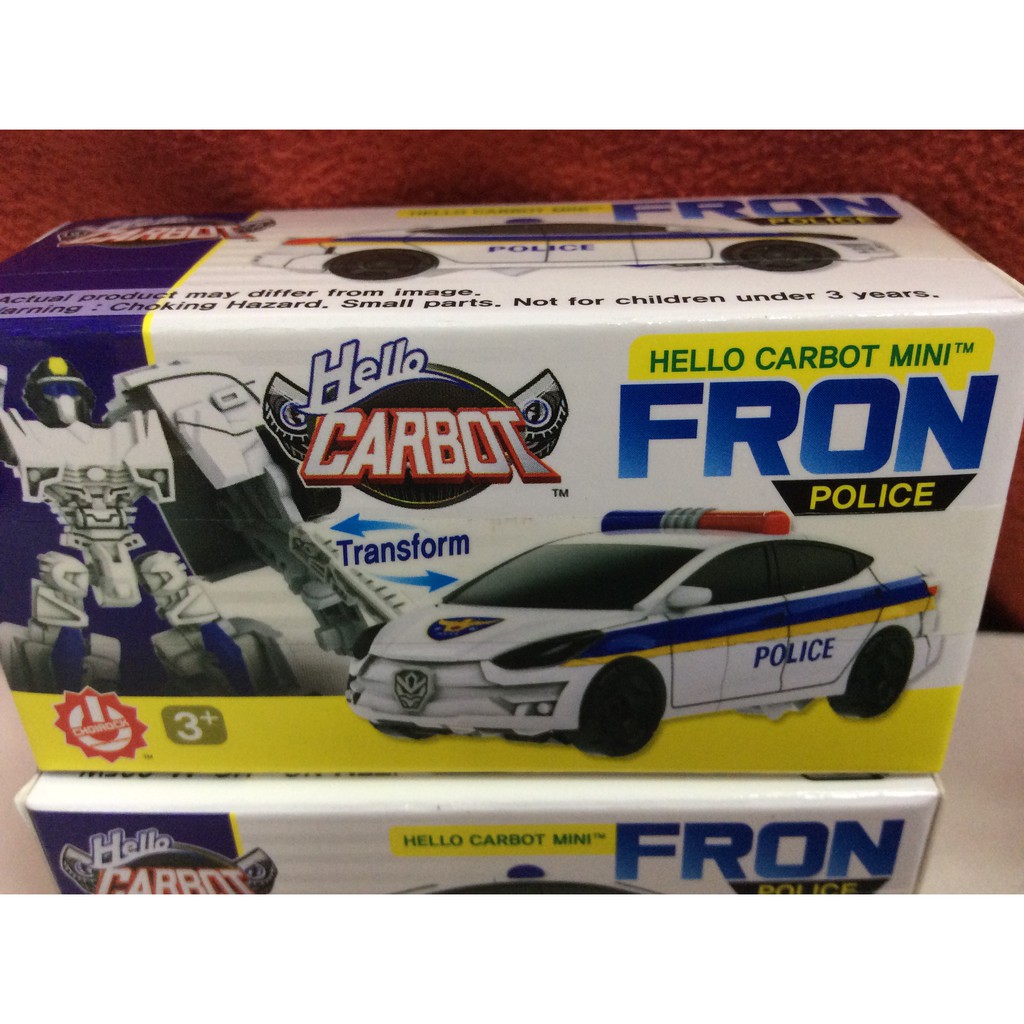 [佑子媽]迷你衝鋒戰士 FRON POLICE 警探酷雷hello CARBOT 衝鋒戰士 變形機器人CK32589 | 蝦皮購物