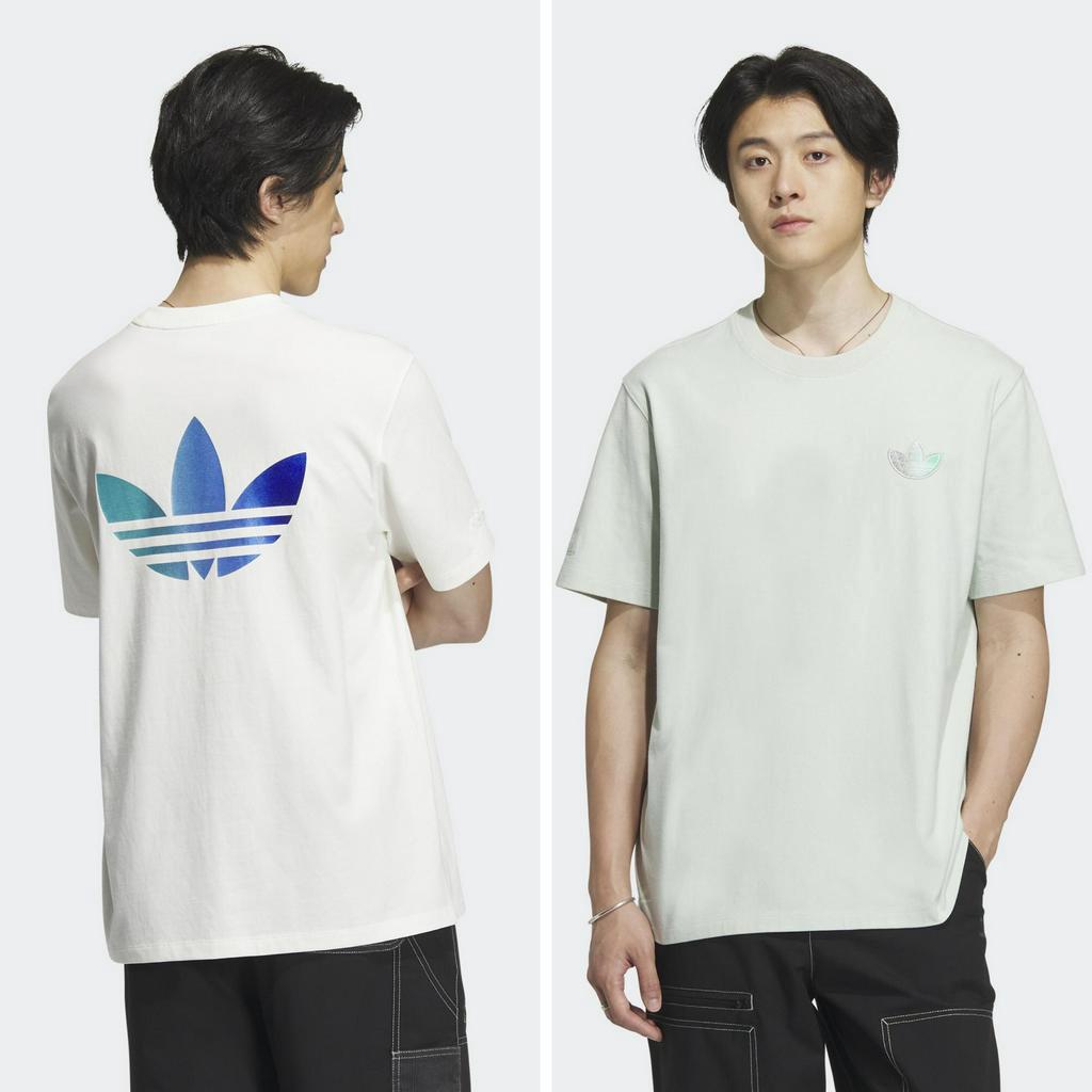 【豬豬老闆】ADIDAS OG LT TEE SS M 2 漸層 三葉草 休閒 短T 男款 白IK8683綠IK8682 | 蝦皮購物
