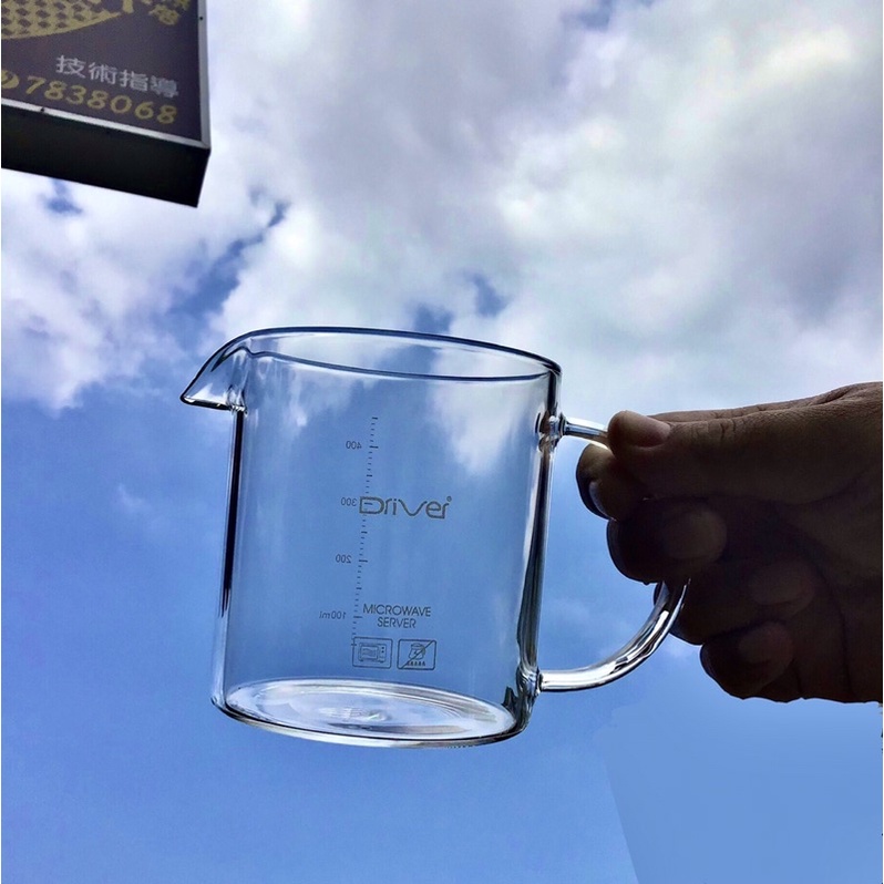 Driver 寬口分享壺 有刻度標示 不亂滴 直式耐熱玻璃壺450ml 600ml可微波 燒杯 量杯 沖茶器 寬口好清洗 | 蝦皮購物