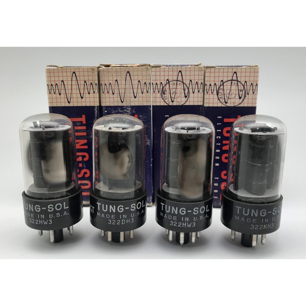 美國TUNG-SOL原廠製6AU5-GT功率放大用五極真空管四支，單端出力4W，噴黑碳屏，甜美豐潤；高互導值，反應快速。 | 蝦皮購物