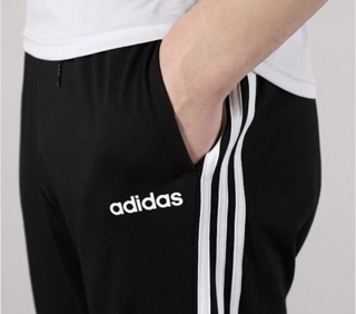 [ WES ] Adidas 三葉草 長褲 DU0456 黑色 直筒褲 運動褲 三線褲 直筒 BK7414 | 蝦皮購物