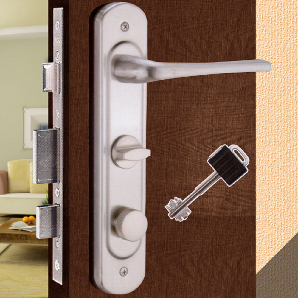 『C.O.E』E-520 五段式連體鎖含暗閂 絲面銀 內轉式五段鎖 面板鎖 葉片式防盜鎖 可替換E-325型 COE鎖 | 蝦皮購物