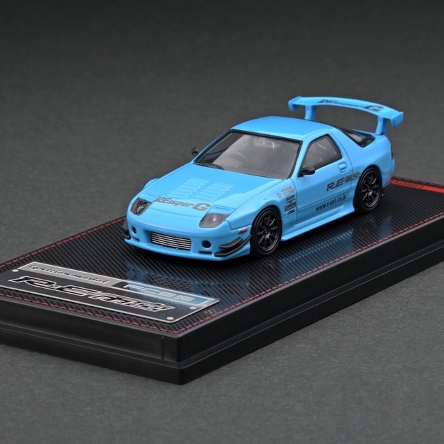 【模例】ignition model 1/64 Mazda RX-7 (FC3S) RE雨宮 亮藍色 IG2498 | 蝦皮購物