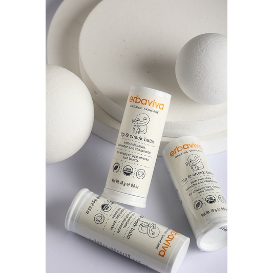 現貨閃電出 Erbaviva 有機寶寶潤唇頰膏 18g Organic Lip & Cheek Balm | 蝦皮購物