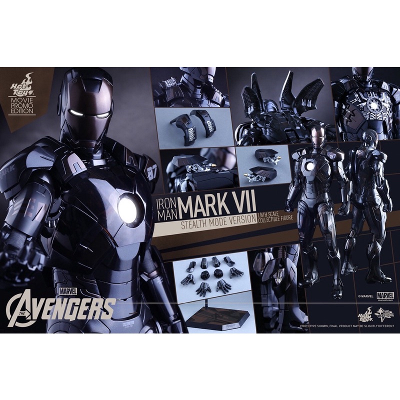 全新現貨！！Hot Toys – MMS282 -《 復仇者聯盟2:奧創紀元 》Mk7匿蹤版 霧黑特別版 1/6 野獸國 | 蝦皮購物