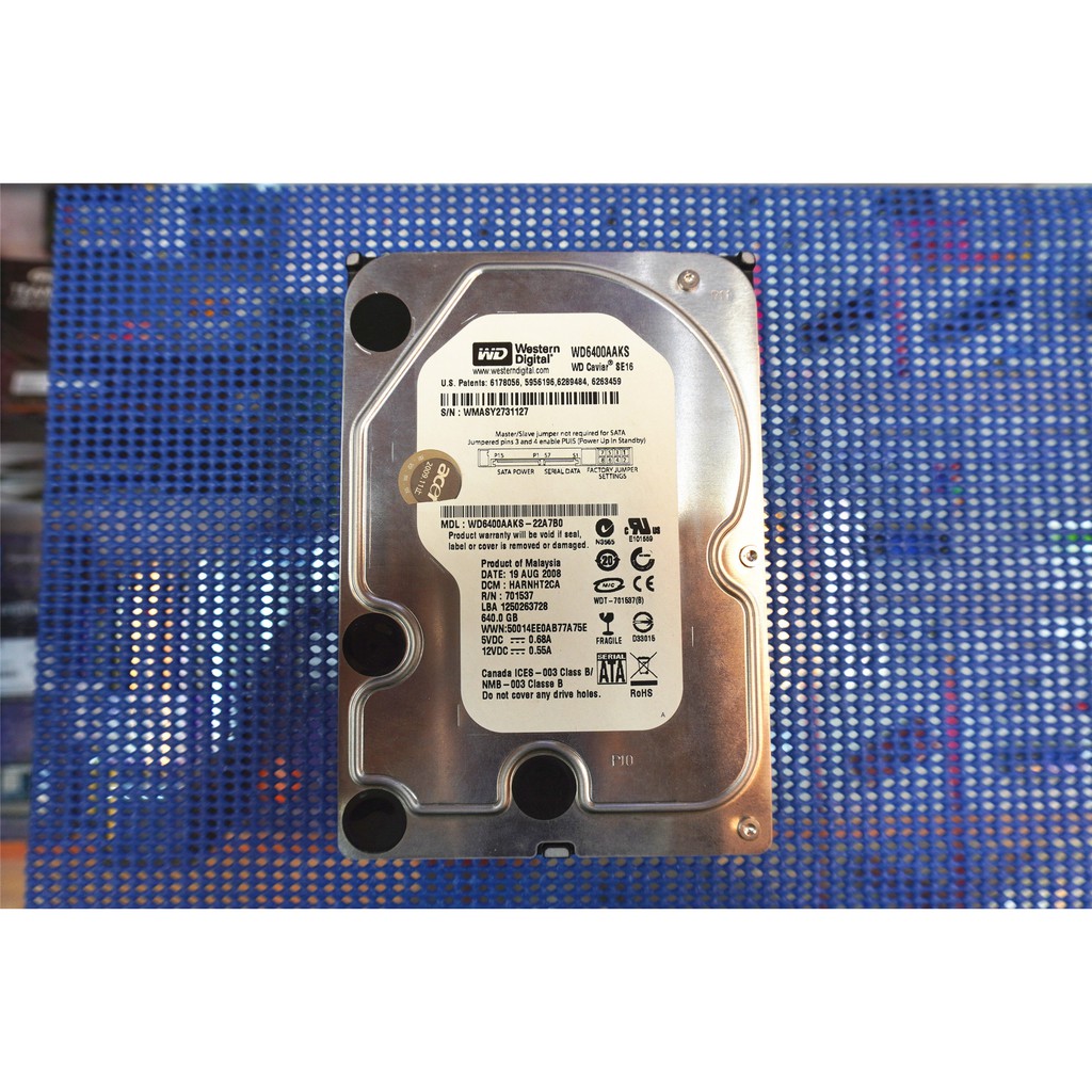 LA.DI.DA 二手良品 WD 640G SATA 3.5吋硬碟WD6400AAKS H348 H384 | 蝦皮購物