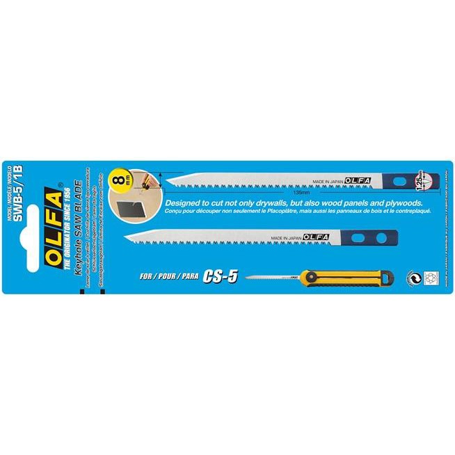 [宏樂工具] 日本 OLFA 鋸刀刀刃 SWB-5/1B 刀鋸兩用刀替刃鋸片 一片裝 適用CS-5及217B | 蝦皮購物