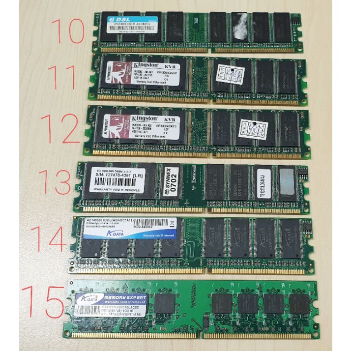 [便宜出清] 桌機用 DDR DDR2 記憶體 256MB 512MB 1GB 2GB 功能保證正常 | 蝦皮購物