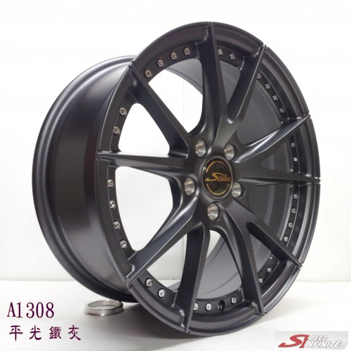 【FK鋁圈】17吋 5/108 A1308 消光鐵灰 | 蝦皮購物