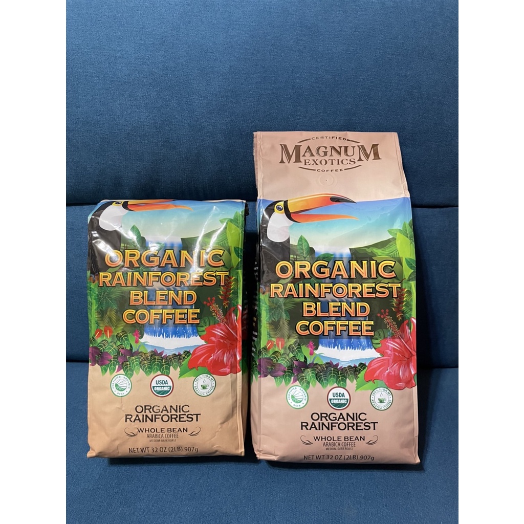 Costco 好市多 Magnum 熱帶雨林有機咖啡豆 兩磅 907克 阿拉比卡 中深烘焙 | 蝦皮購物