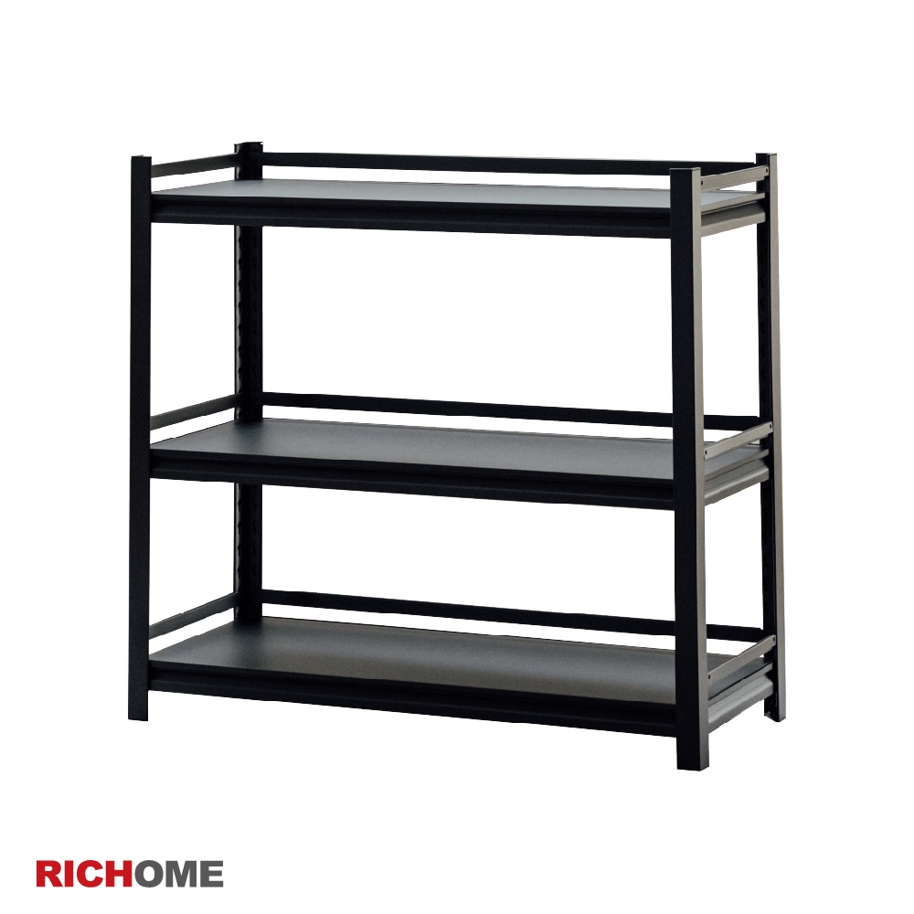 RICHOME 福利品 SH-586 SH-587 鋼鐵人角鋼 三層架 四層架 (單層耐重25kg) 層架 置物架 | 蝦皮購物