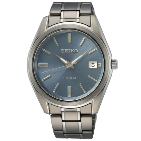 Seiko 精工表 6N52-00B0B(SUR371P1) CS系列經典簡約紳士男鈦金屬腕錶/淺藍面 40.2mm | 蝦皮購物