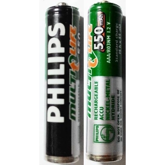 飛利浦 無線電話用 充電電池 Philips Multi Life 4號 AAA,1.2v,550mAh,單顆價 | 蝦皮購物