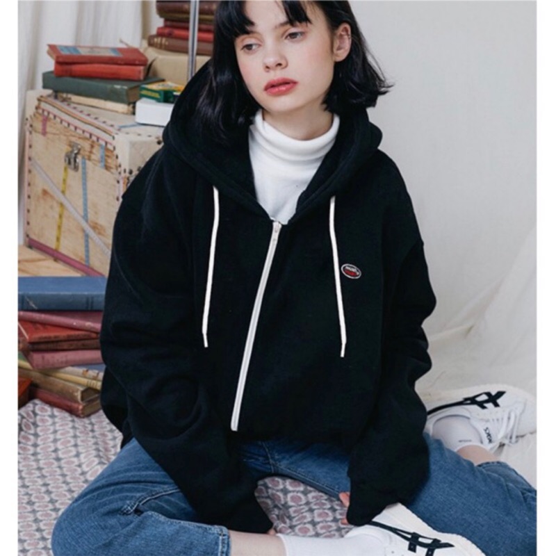 （現貨）MUAH MUAH 韓妞連帽外套 WAPPEN STICKER | 蝦皮購物