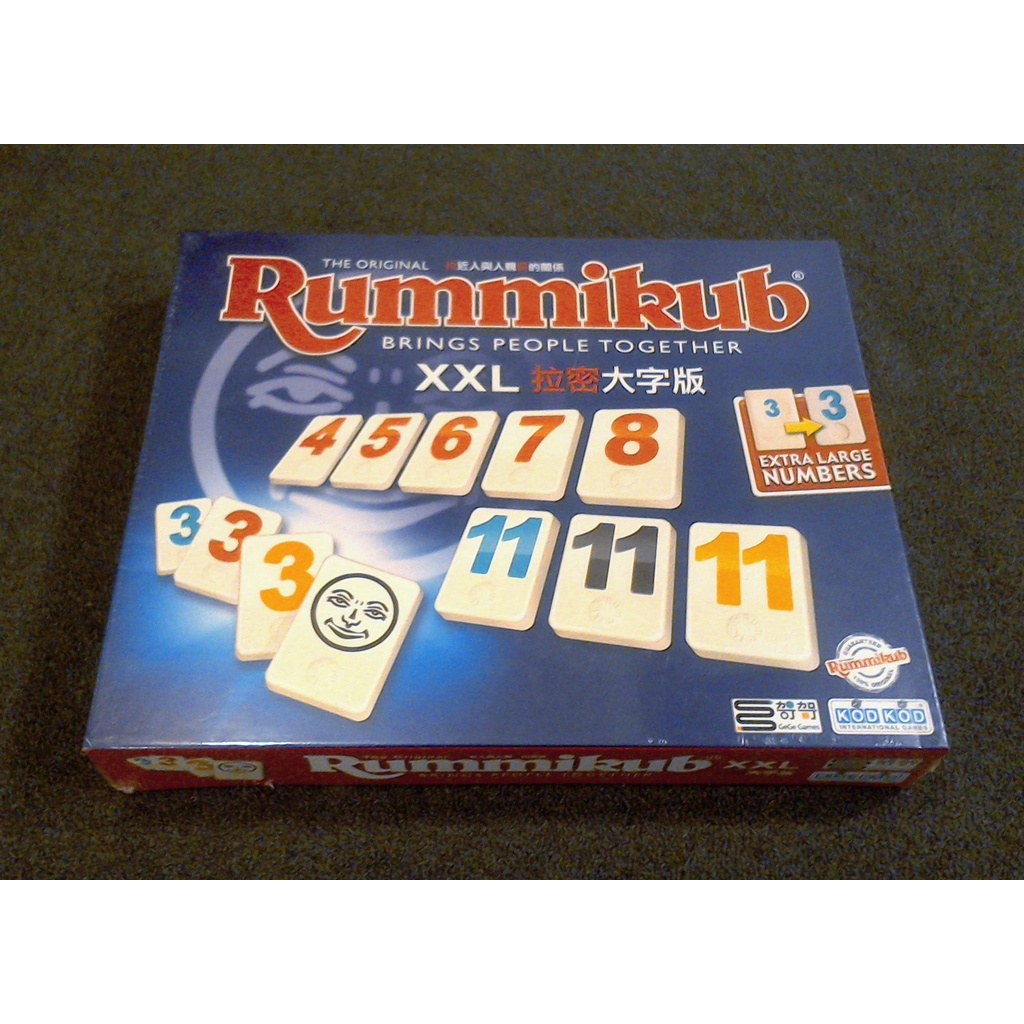 [莫古里小販] 原價1180 正版 新版包裝 拉密 大字版 rummikub xxl 中文版 數字牌 桌遊 | 蝦皮購物