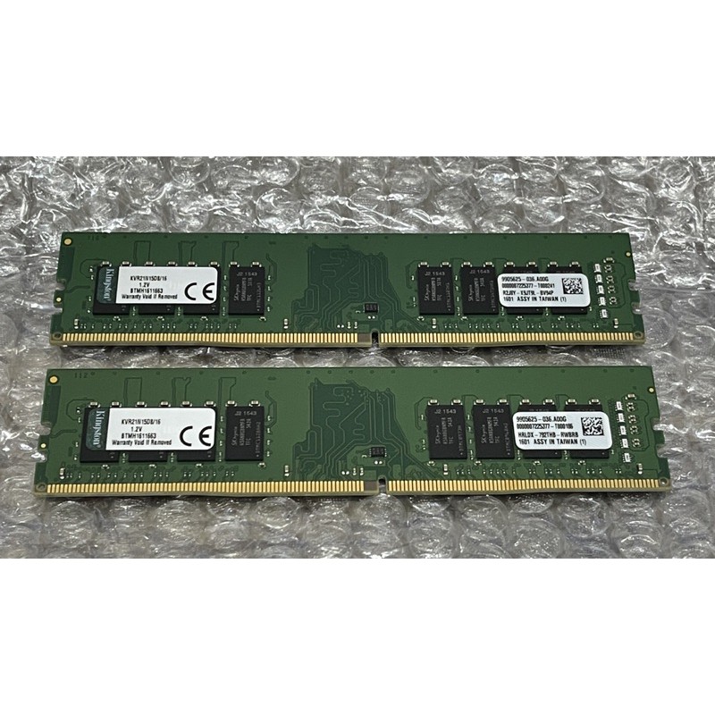 Kingston 16GB DDR4 2133 桌上型記憶體(KVR21N15D8/16) | 蝦皮購物