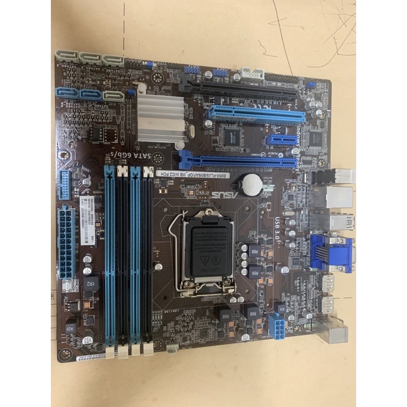 華碩 B85M-PLUS/BM6AF/DP_MB W/C2 PCH 1150 主機板 B85 | 蝦皮購物