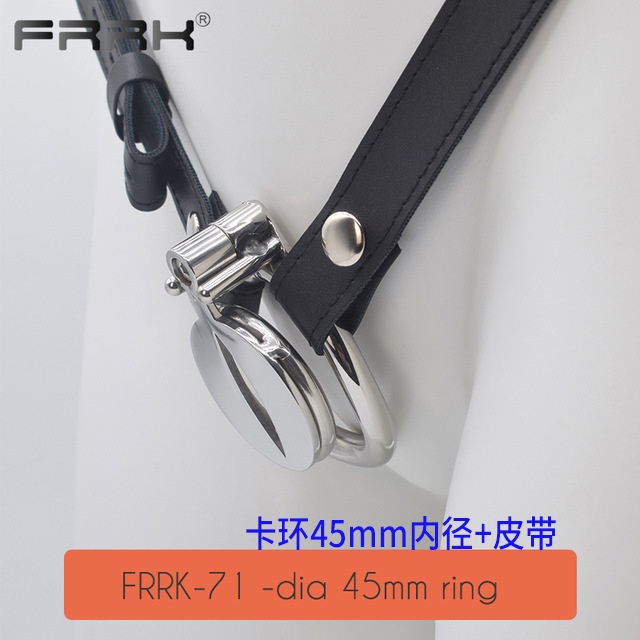【思婷情趣用品商城】FRRK皮帶穿戴不銹鋼平板短款鈕釘螺絲暗鎖款貞操鎖貞操鎖 男用 貞潔器 防手淫 JJ貞操鎖 | 蝦皮購物