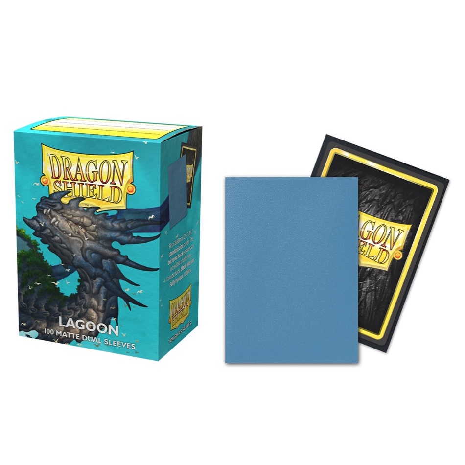 [NA諾亞方舟] 龍盾 雙重色磨砂 潟湖藍色 卡套 Dual Matte Lagoon 100入 | 蝦皮購物