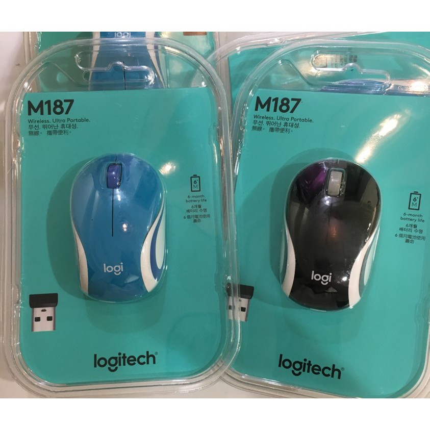 【Logitech】 羅技 超便攜無線滑鼠 M187 | 蝦皮購物