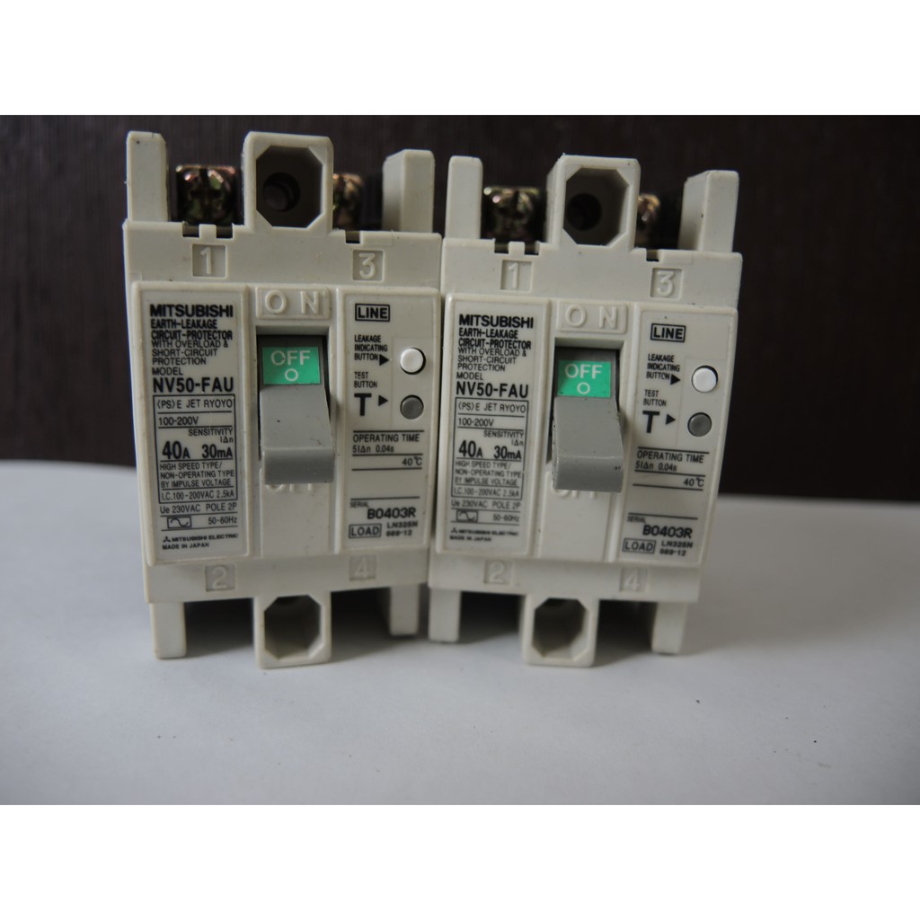 日本三菱 MITSUBISHI漏電斷路器 NV50-FAU 40A (2P)、(3P) | 蝦皮購物