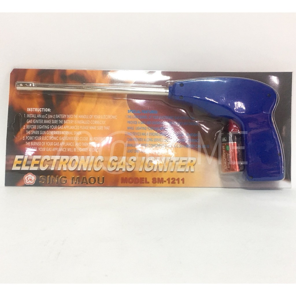 【79家庭生活百貨】電子點火槍 SM-1211 (短管.2號電池) SM-1212 長管 | 蝦皮購物
