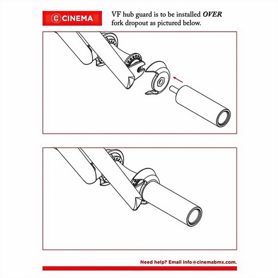 CINEMA VF FRONT HUB GUARD 通用型前花鼓擋 BMX/越野車/MTB/地板車/獨輪車/特技車 | 蝦皮購物