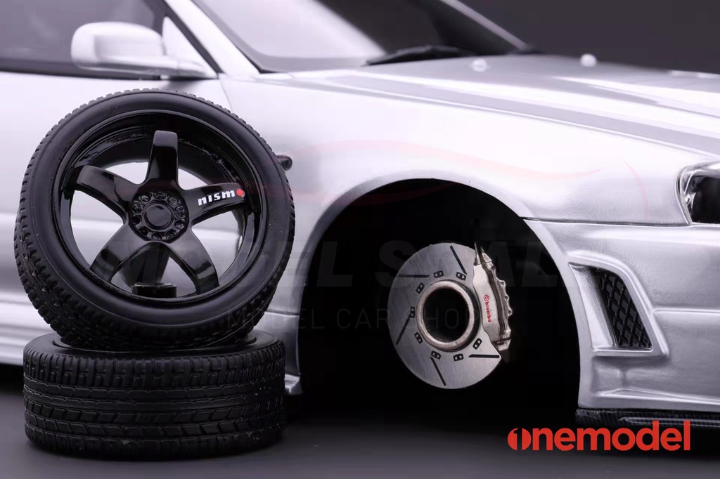 【模例】Onemodel 1/18 NISSAN SKYLINE GT-R R34 Z-tune nismo 銀色 | 蝦皮購物
