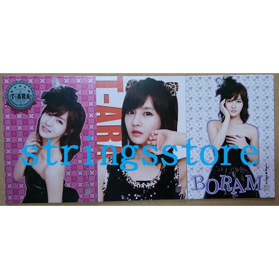 T-ARA韓國官方明星寫真收藏卡/套卡 Star Collection Card－寶藍(居麗Qri素妍恩靜孝敏智妍花英) | 蝦皮購物