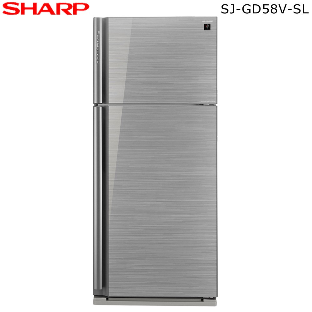SHARP 夏普 SJ-GD58V-SL 冰箱 583L 變頻雙門電冰箱 自動除菌離子+奈米銀脫臭觸媒 | 蝦皮購物