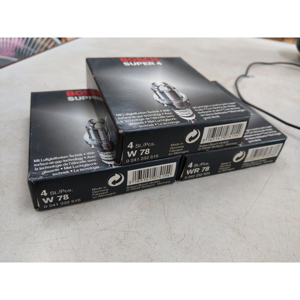 德國原裝Bosch Super4 W78火星塞(一組4支裝) | 蝦皮購物