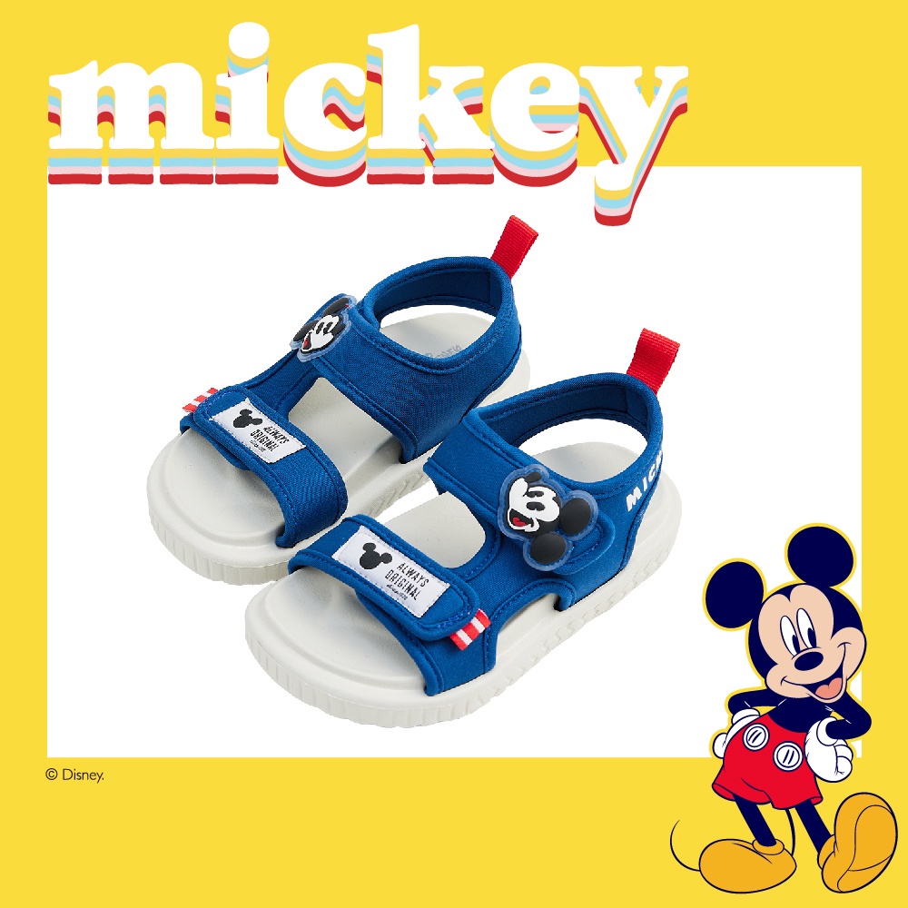 迪士尼童鞋｜米奇 米妮 維尼 奇蒂 麥坤 星戰 造型雙魔鬼氈餅乾涼鞋-13.14.15.16.17公分賣場｜柏睿鞋業 | 蝦皮購物