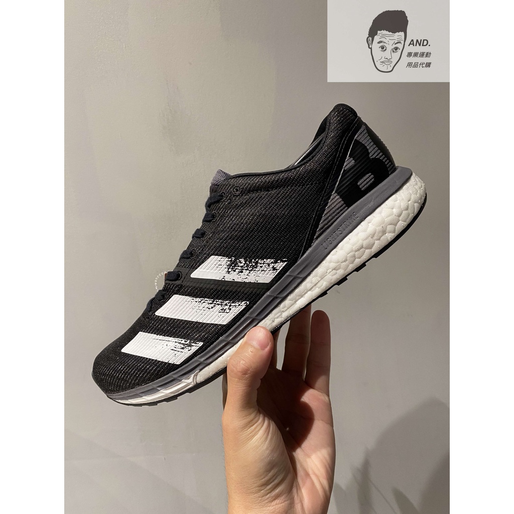 【AND.】ADIDAS ADIZERO BOSTON 8 黑白 慢跑 網布 輕量 男款 EG7892 | 蝦皮購物