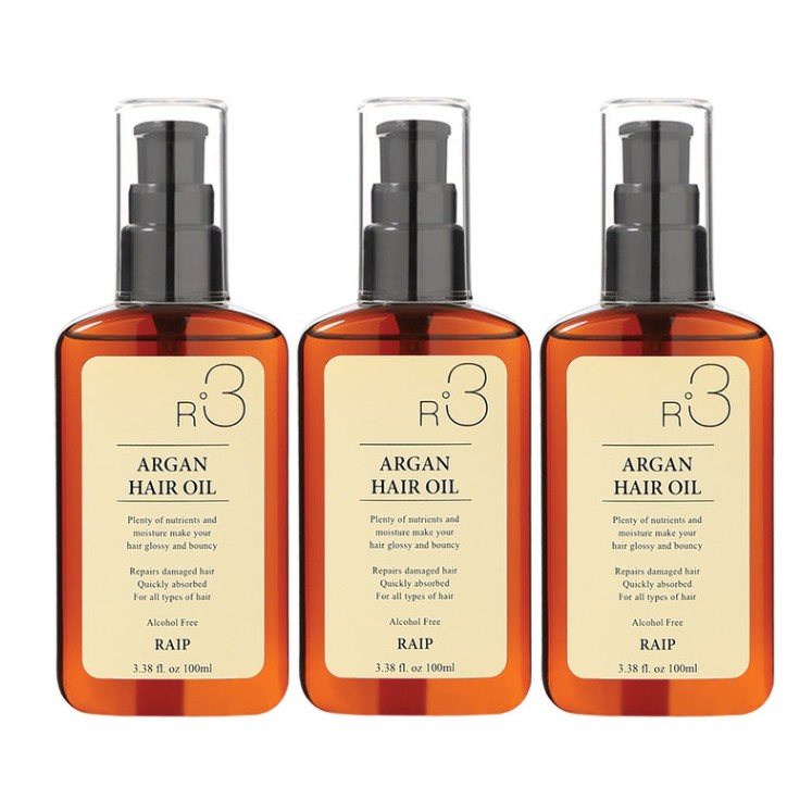 Raip R3 Argan Treatment Hair Oil 100ml x 3pack | 蝦皮購物