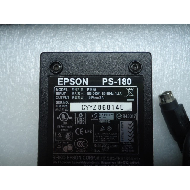 二手 變壓器 發票機 收據機 出單機 3針 出據機 熱感機 條碼機 標籤機 貼紙機 24V 變壓器 三孔變壓器 | 蝦皮購物