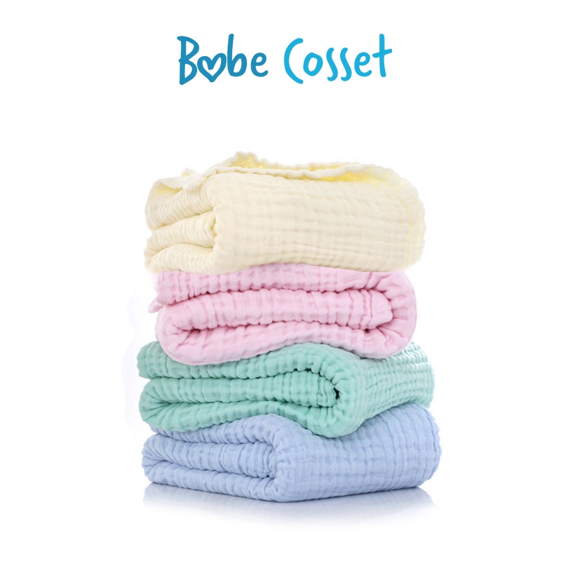 Babe Cosset六層泡泡綿紗萬用巾 純棉紗布 浴巾 蓋毯 洗澡巾 餵奶巾 拍隔巾 6層【免運快速出貨】 | 蝦皮購物