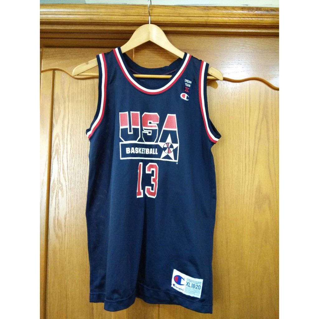 90年代 美國製 Champion USA Dream Team II 夢幻二隊 俠客 O'neal 球衣 | 蝦皮購物