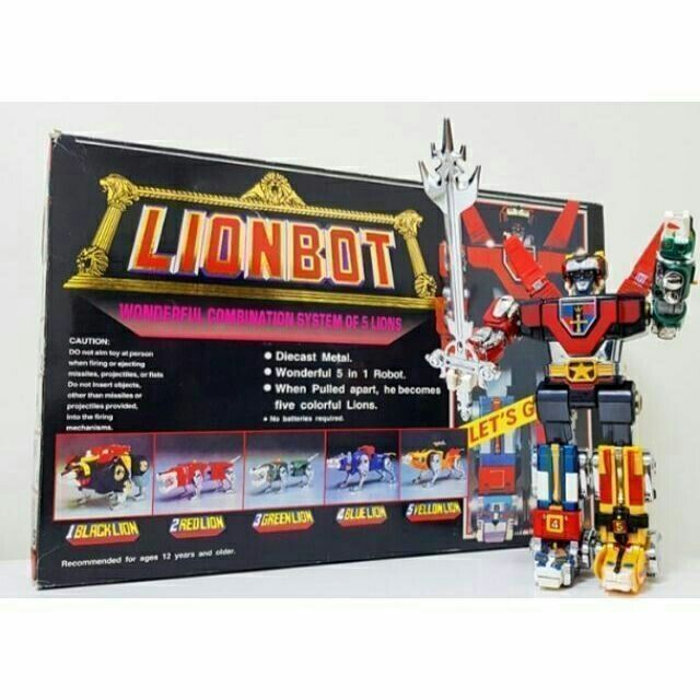 復刻台製版-超合金！五獅合體聖戰士！百獸王！ LIONBOT！全新品現貨 | 蝦皮購物