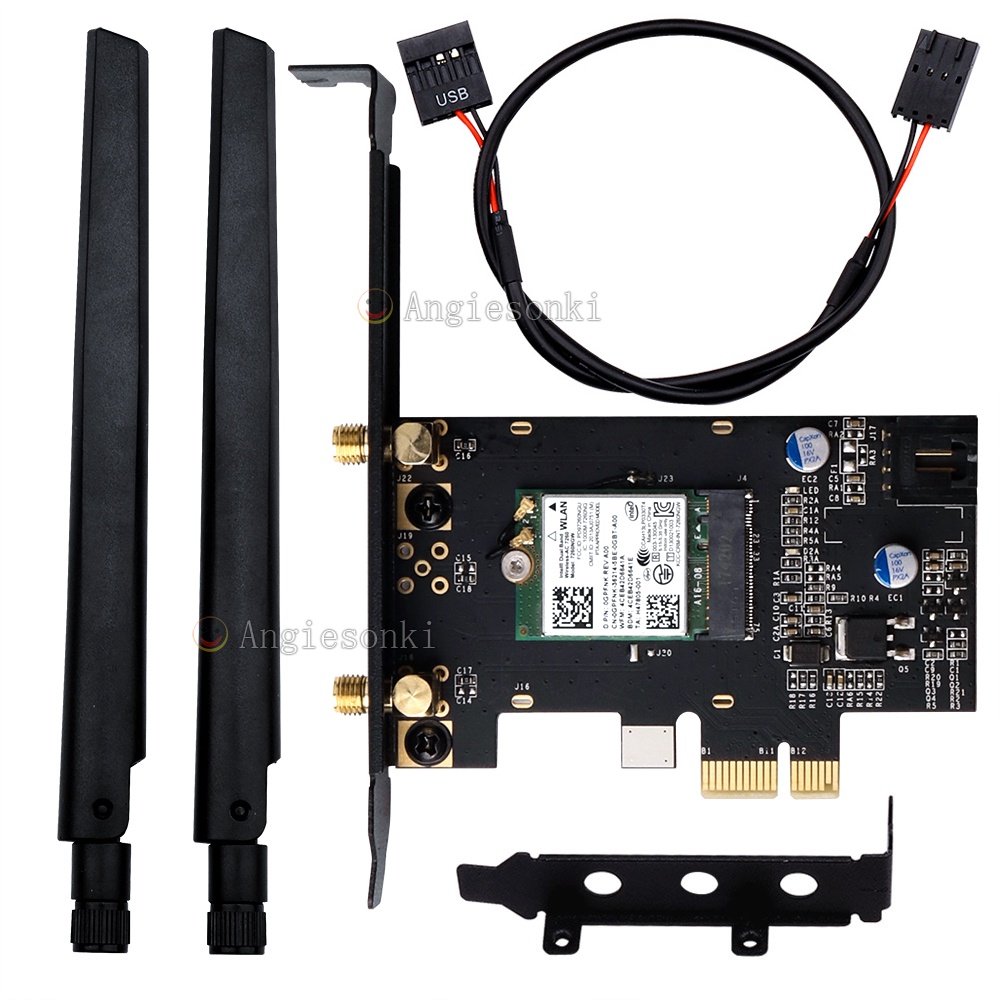 【現貨】intel AC7260 802.11AC PCI-E無線網卡PCIE雙頻網卡WiFi 藍牙4.0 | 蝦皮購物