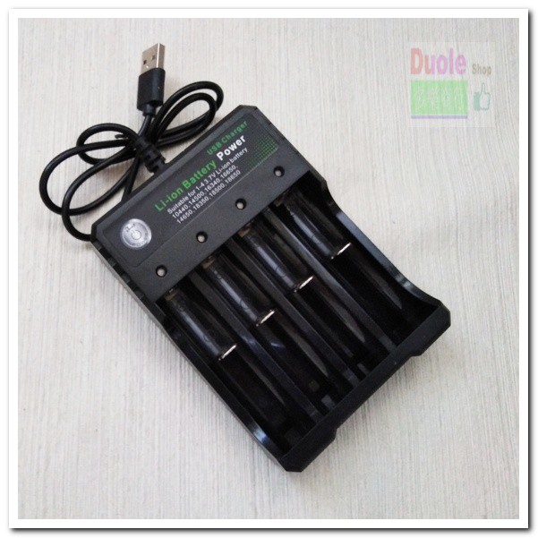 10440/14500/16340/16650/14650/18350/18500/18650/USB鋰電池充電器四槽 | 蝦皮購物