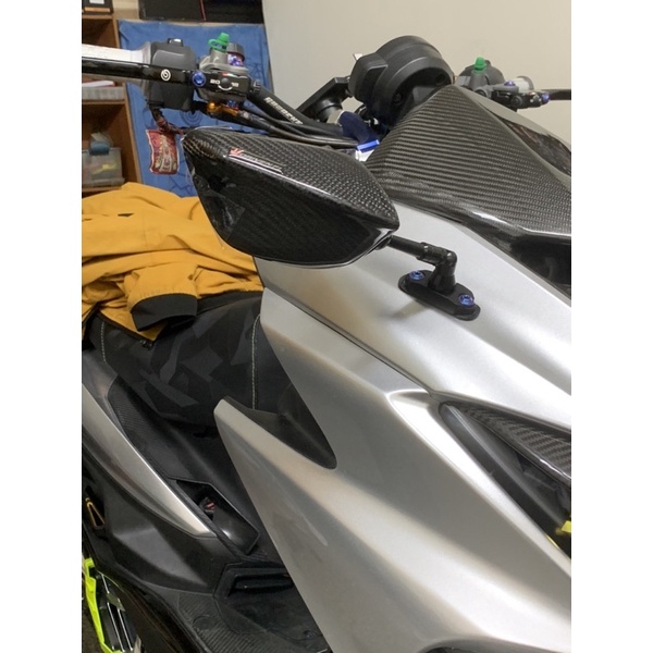 f1 刀鋒 碳纖維後照鏡 前移 Jstc driven f1 前移後視鏡 simota 圓鏡 krv force | 蝦皮購物