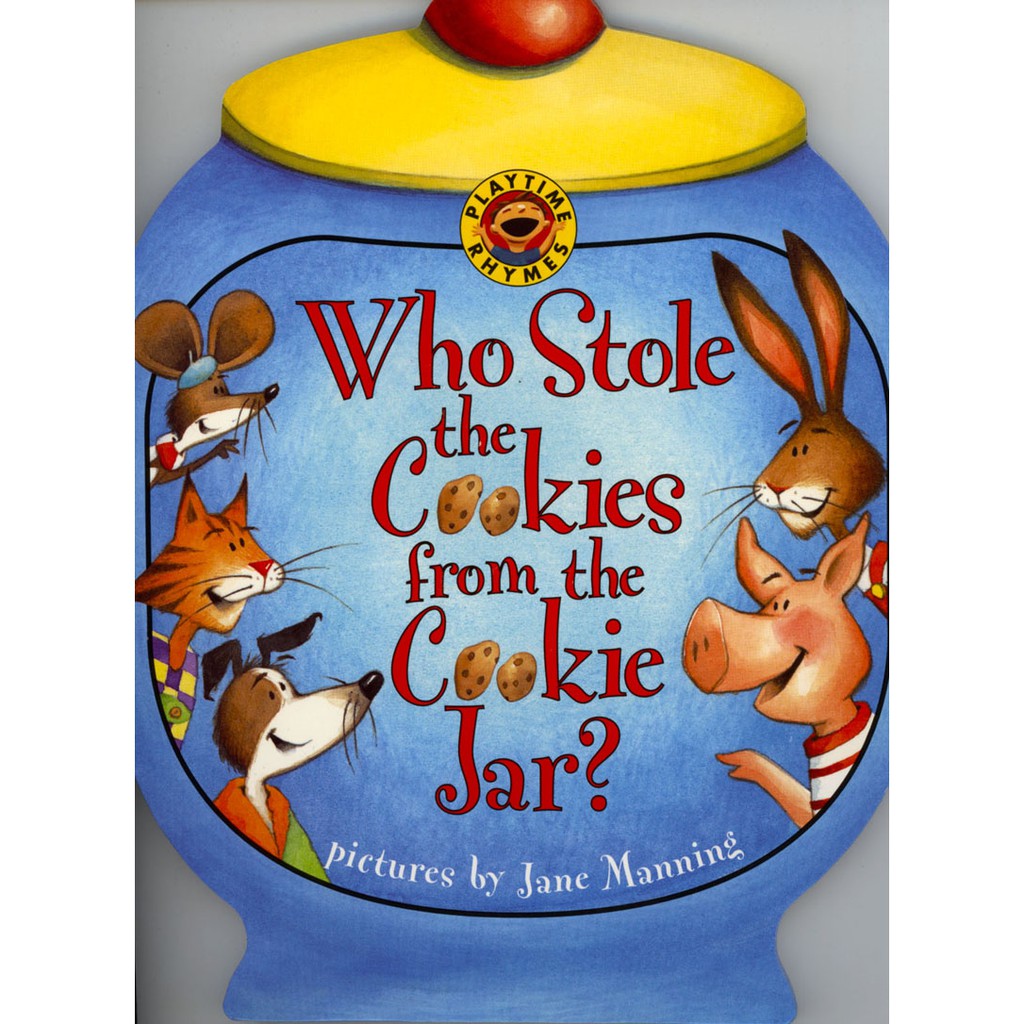 WHO STOLE THE COOKIES FROM THE COOKIE JAR 英文故事繪本 硬頁故事書 | 蝦皮購物