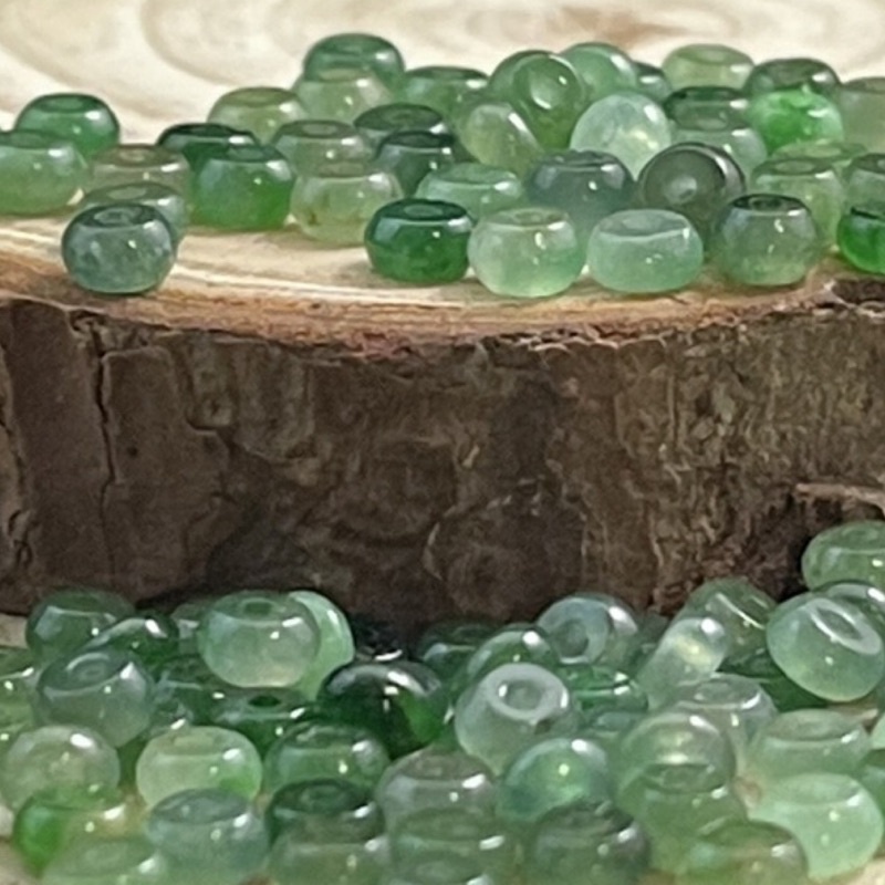 采禪水晶翡翠客製化手作坊-天然翡翠A貨-A131冰透色料-隔珠（3.7mm）/隔珠/玉石/DIY串珠/ | 蝦皮購物