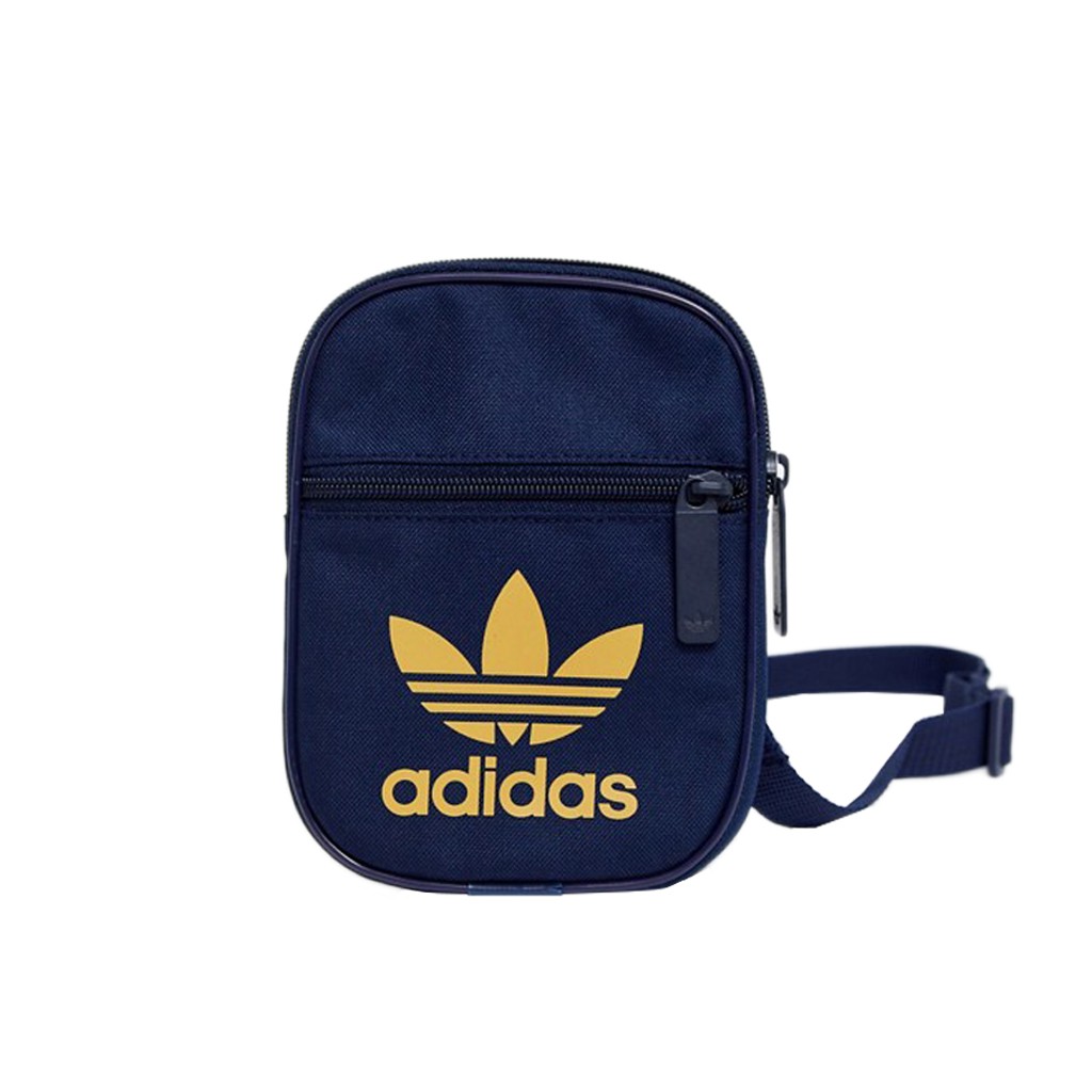 Adidas Originals TREFOIL BAG 黑白 深藍 側背 包 小包 三葉草 腰包【高冠國際】 | 蝦皮購物