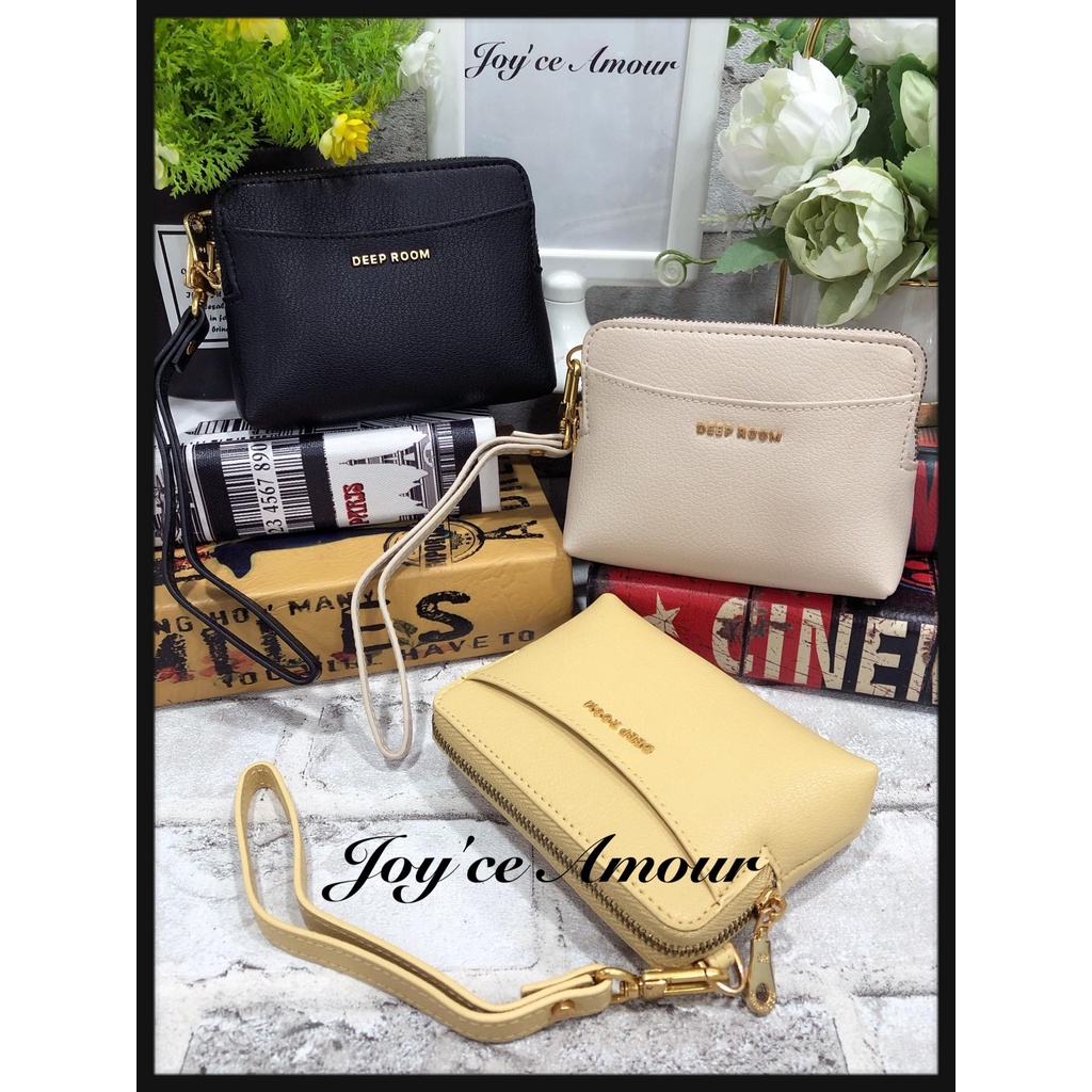 Joy'ce Amour 全真皮手拿ㄇ型拉鍊鑰匙圈零錢包 | 蝦皮購物