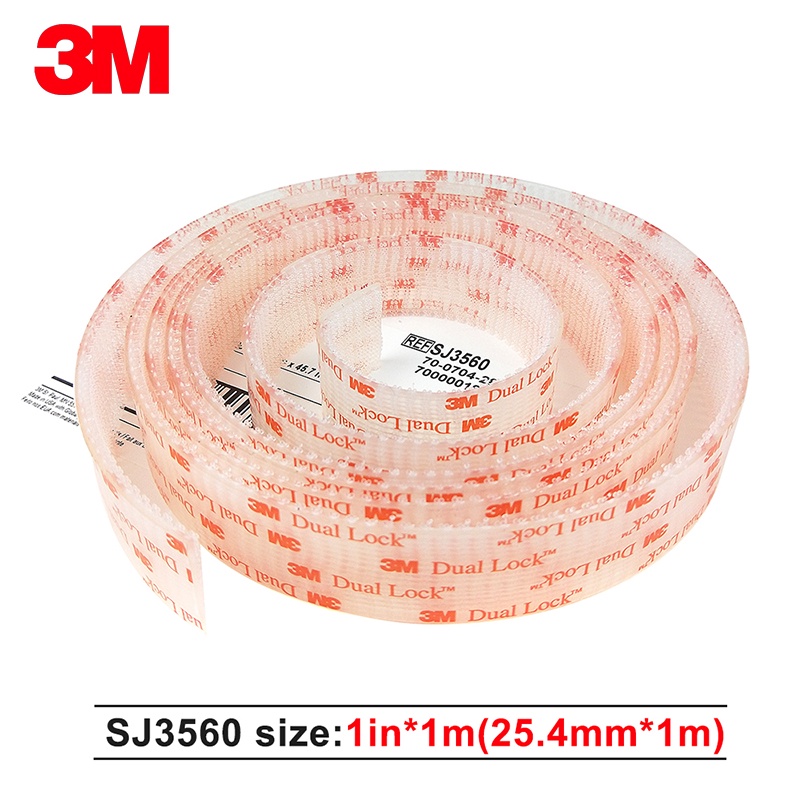 3M蘑菇搭扣 SJ3550/SJ3560 透明蘑菇頭雙重鎖魔鬼貼魔術扣 Dual Lock 魔鬼氈强力粘扣雙面貼 | 蝦皮購物