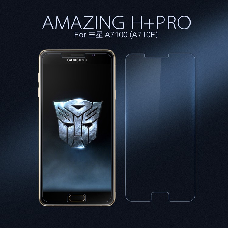 SAMSUNG Nillkin 鋼化玻璃三星 Galaxy A710F A7100 A7 2016 | 蝦皮購物