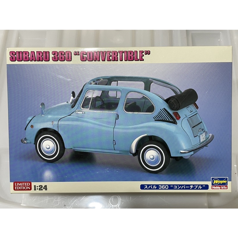 長谷川模型車 HASEGAWA 20494 1/24 速霸陸 SUBARU 360 CONVERTIBLE 敞篷款 | 蝦皮購物