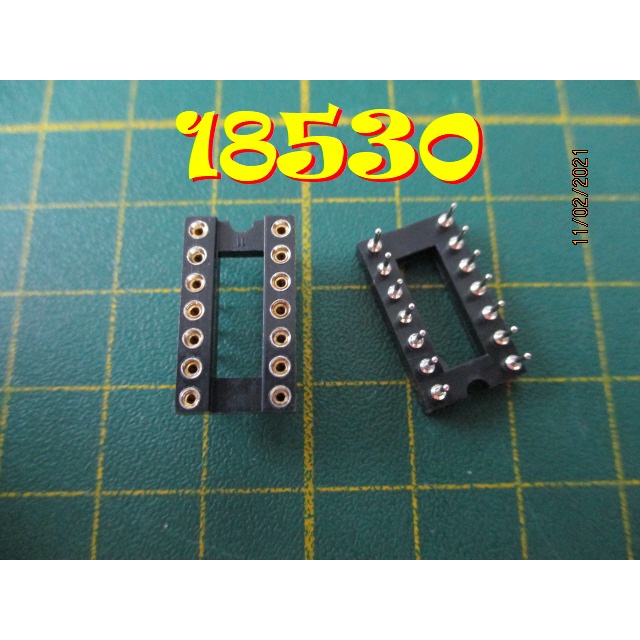 【全冠】SIC0314 IC SOCKET IC插座IC腳座 DIP-14PIN 圓孔『34個/拍』編號: 18530 | 蝦皮購物