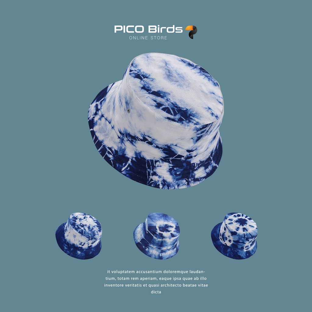 【pico bird】泰國手工藍染手染漁夫帽 | 蝦皮購物